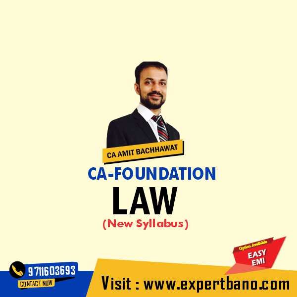 CA Foundation Law & BCR by CA Amit Bachhawat