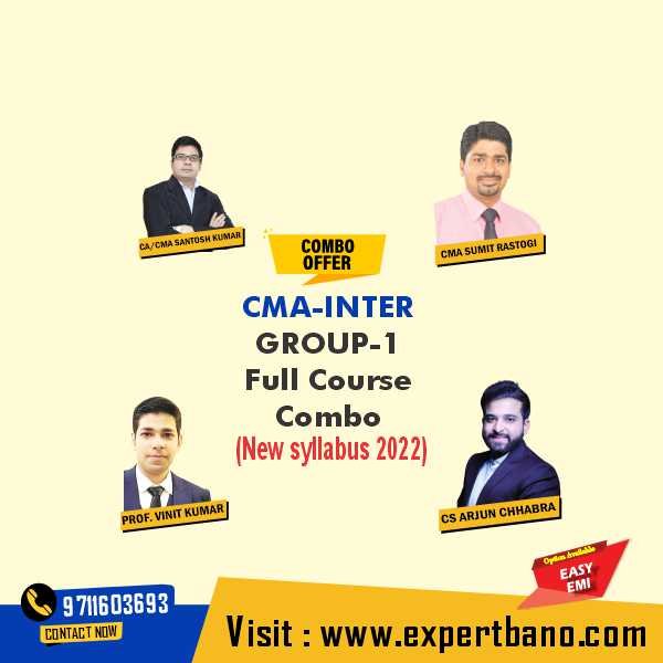 CMA Inter Group 1 Full Course Combo by CA/CMA Santosh Kumar|Prof Vinit ...