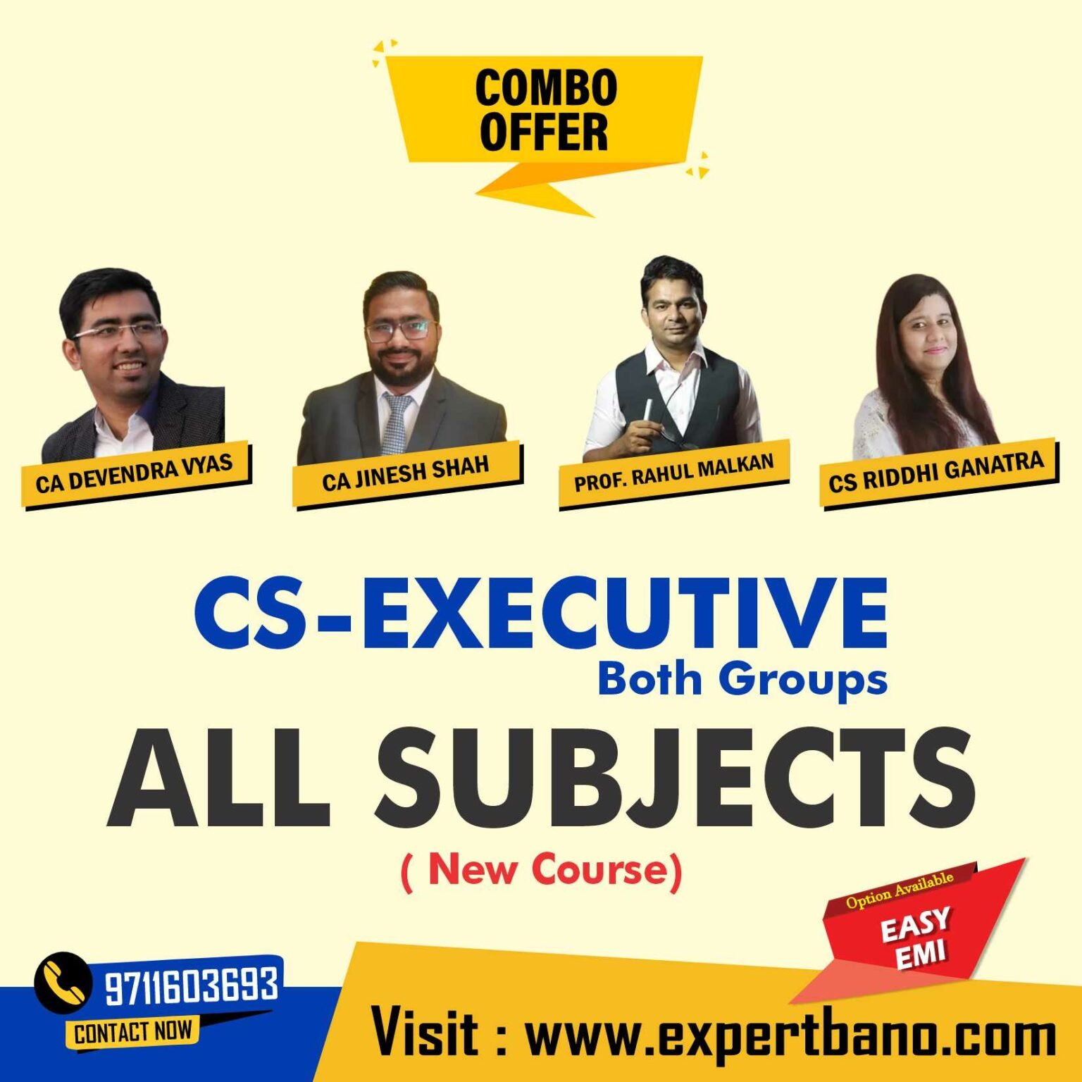 CS Executive Both Groups All Subjects Combo by CA Devendra Vyas, CA ...