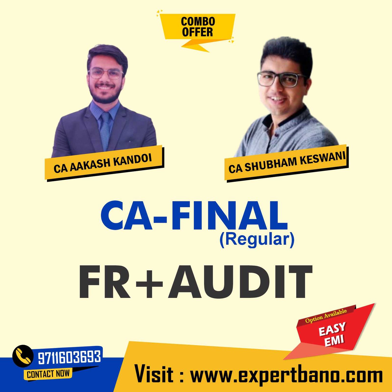 CA Final FR and Audit Regular Batch combo By CA Aakash Kandoi and CA Shubham Keswani for May/Nov'25